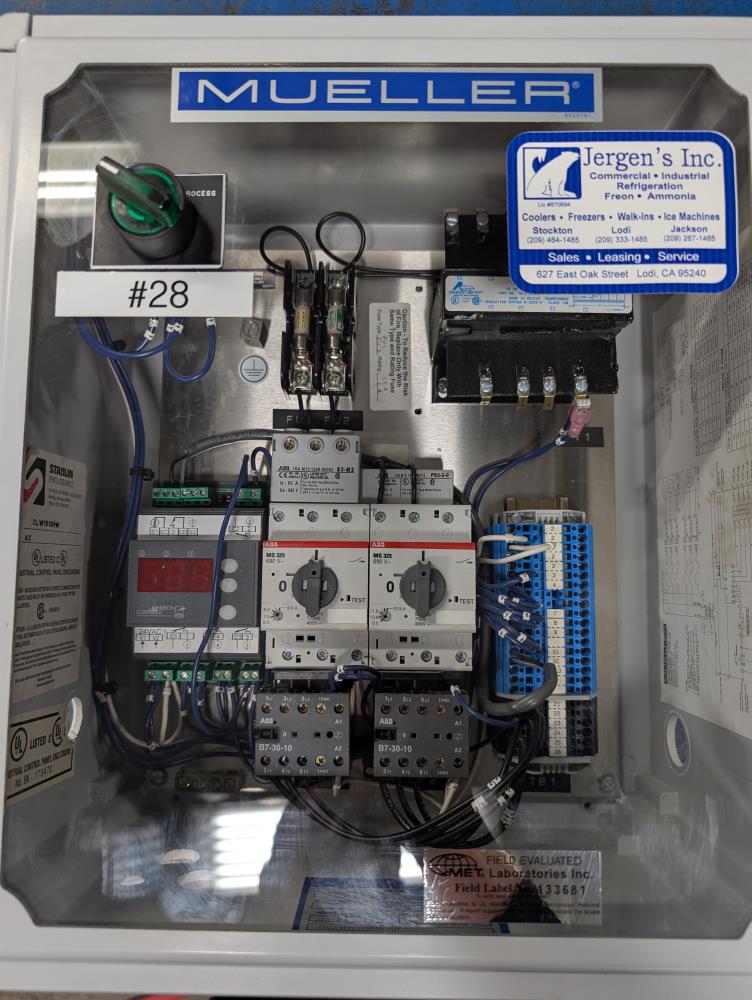 Mueller 4 Plate Falling Film Water Chiller with Condenser